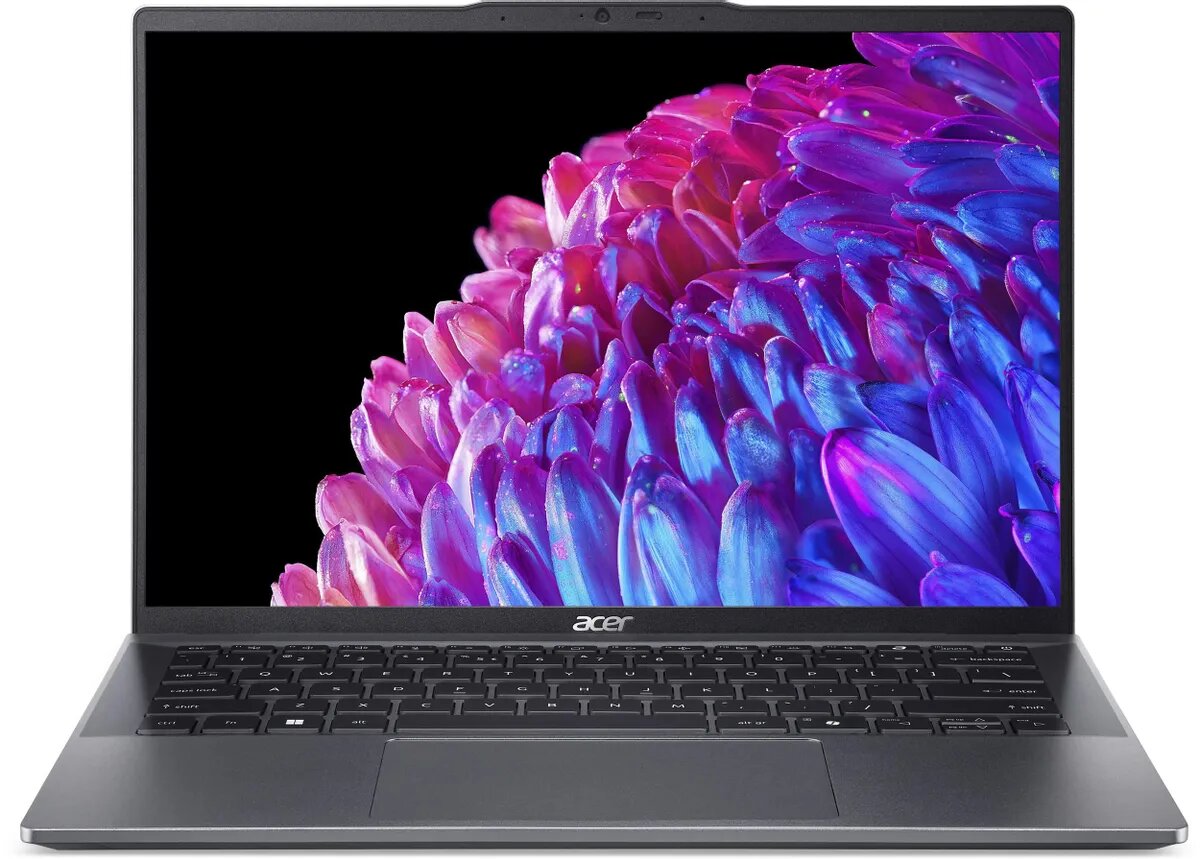 NX. KTSCD.001 / Ноутбук Acer Swift Go 14 SFG14-63-R7T4 14", OLED, AMD Ryzen 9 8945HS 4ГГц, 8-ядерный,