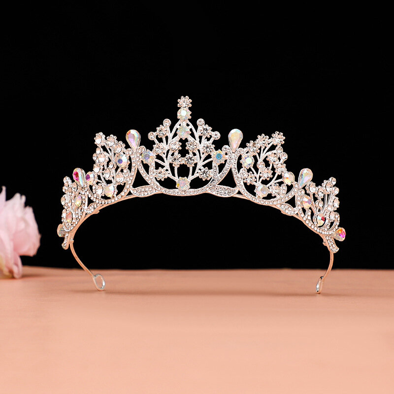 Свадебная корона "18-летняя принцесса", горный хрусталь