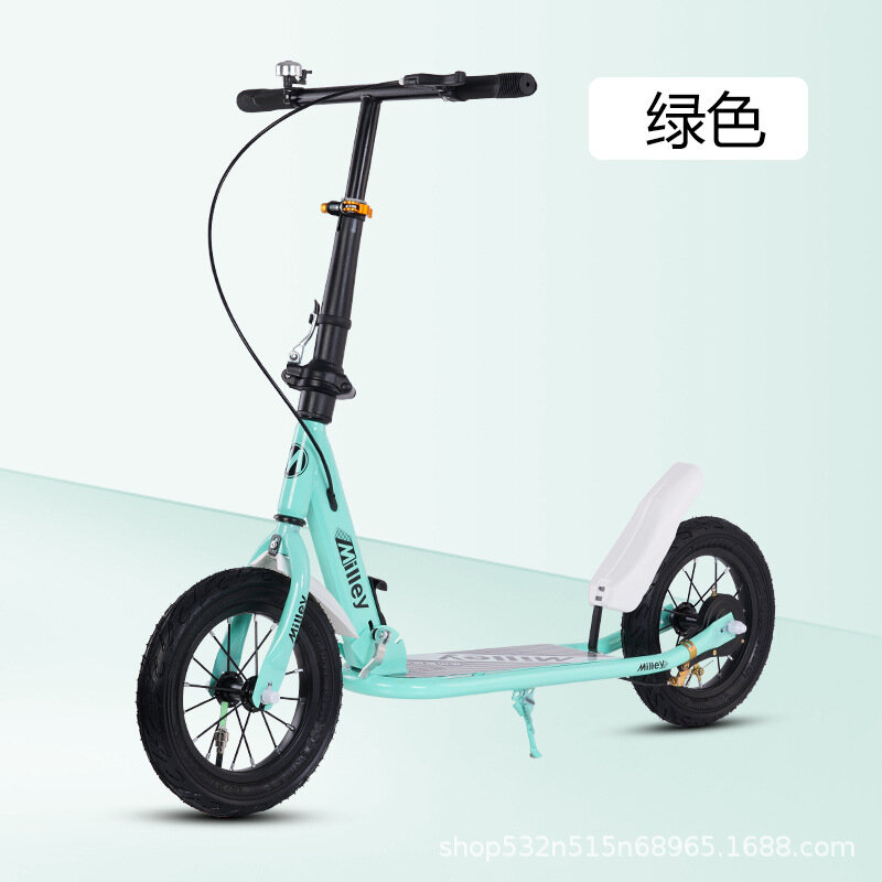 Детский самокат "Машинка Йо-Йо", складной, бирюзовый