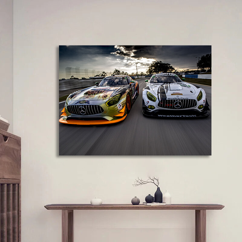 Картина авто / мерседес, картины на стену для интерьера / мужчине, 20х30 см.