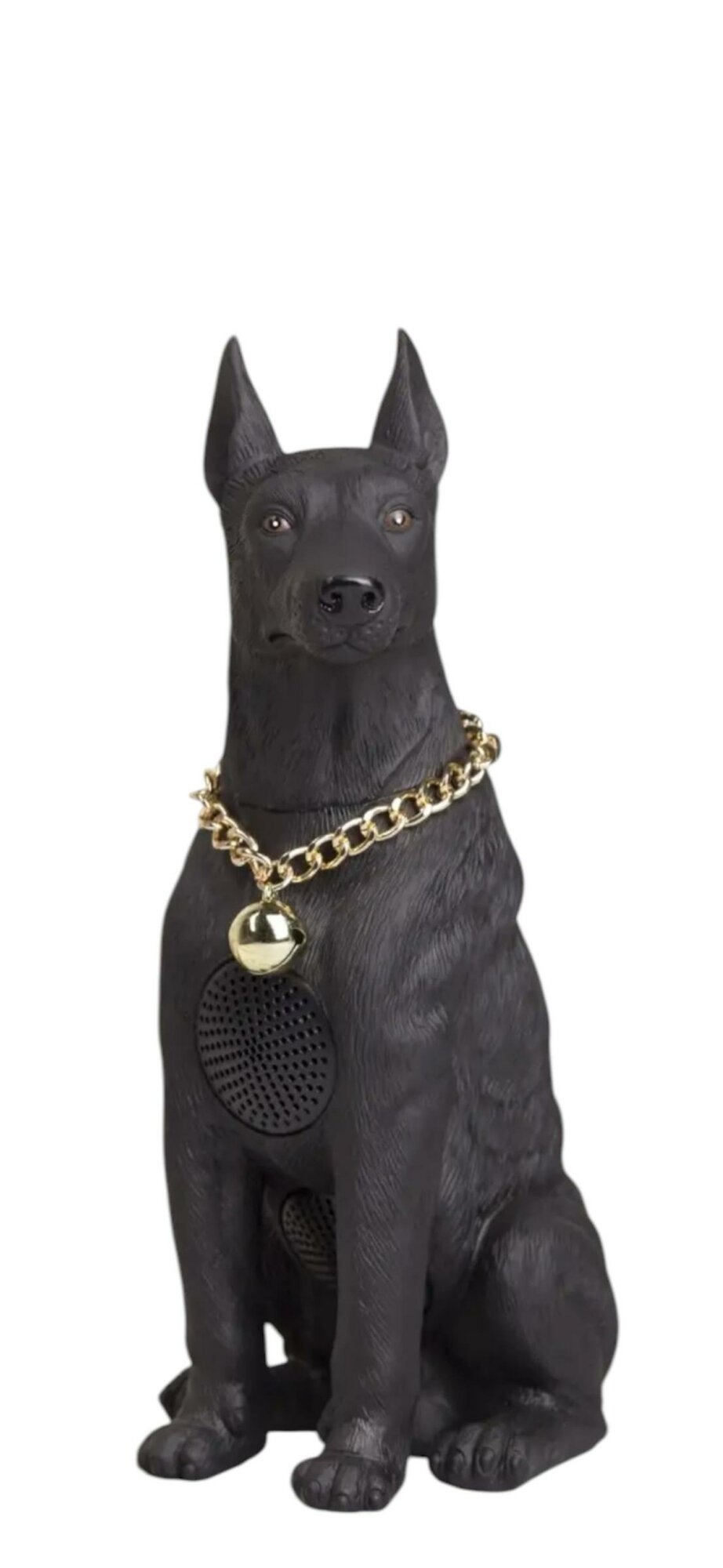 Беспроводная Bluetooth колонка CH-M216 собака, доберман, черная