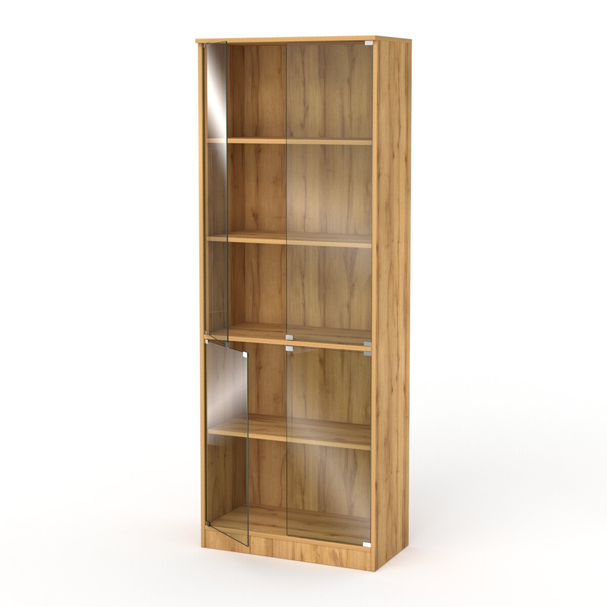 Шкаф-витрина офисный ШВ-51, Дуб Золотистый. Производитель товара - компания Westcom.