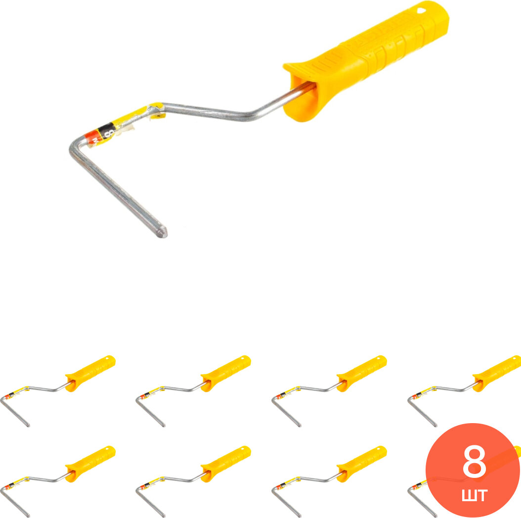 Ручка для валика DECOR / Декор Stayer MASTER бюгель мини оцинкованная из металла и пластика, диаметр 6мм, длина 280мм / строительство и ремонт (комплект из 8 шт)