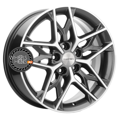 Диск автомобильный литой Khomen Wheels KHW1709 (Hyundai Tucson IV/Kia Sportage V) 17x7 5x114.3 et43.5 dia67.1 Gray-FP