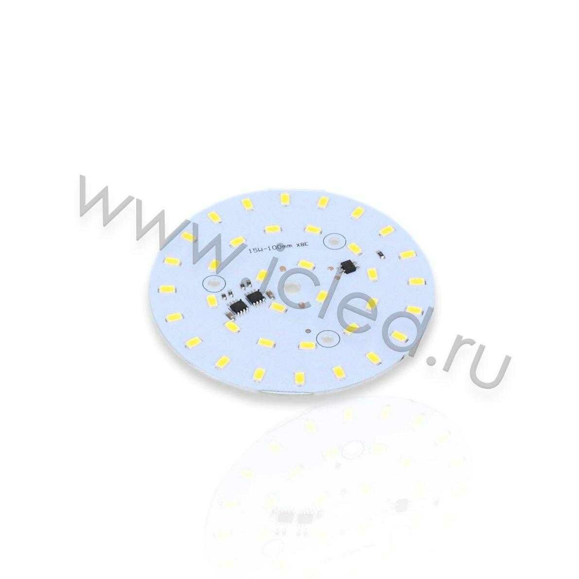 Светодиодная матрица 5730, 36 led, 220V, 15W, Ф100mm, D199, white