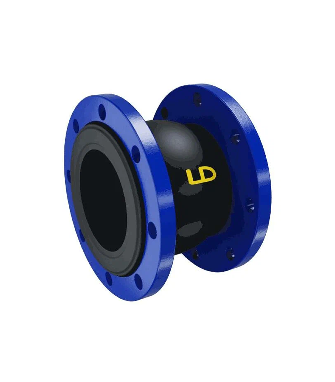 Компенсатор резиновый антивибрационный EPDM Ду 100 Ру16 фл L=150мм LD сжатие/растяжение 19 мм/10 мм