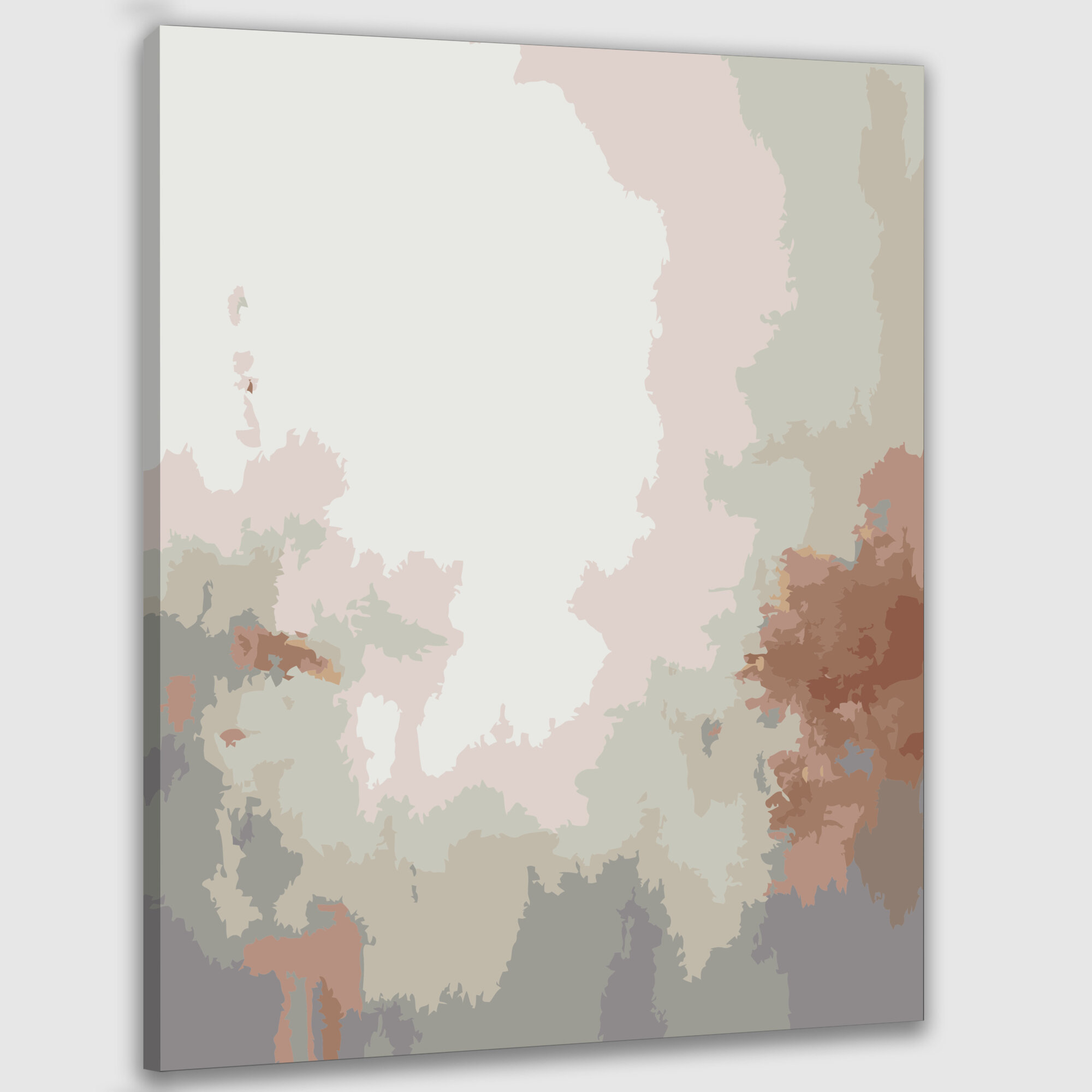 Картина по номерам 40x50 см, современная картина, минимализм, ограниченная цветовая пал, нейтральные тона