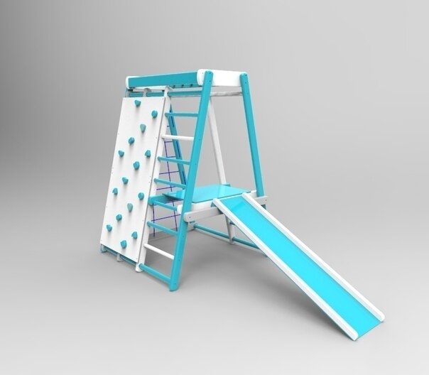 Детский спортивный комплекс "Паутинка-Морячок" со скалодромом качелями горкой