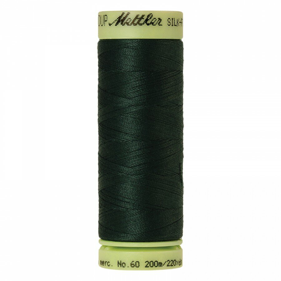 Нить для машинного квилтинга SILK-FINISH COTTON 60, 200 м 0759 Spruce Forest