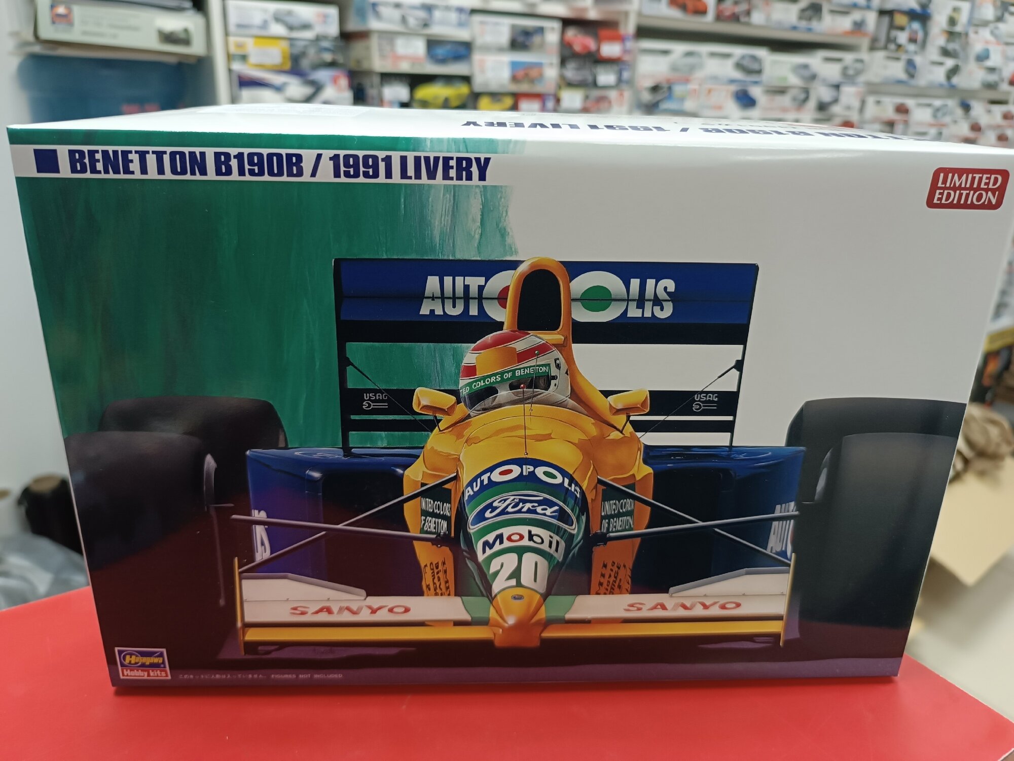 20713 Гоночный автомобиль Формулы 1 Benetton B190B (1991 color Сборная модель Hasegawa 1:24