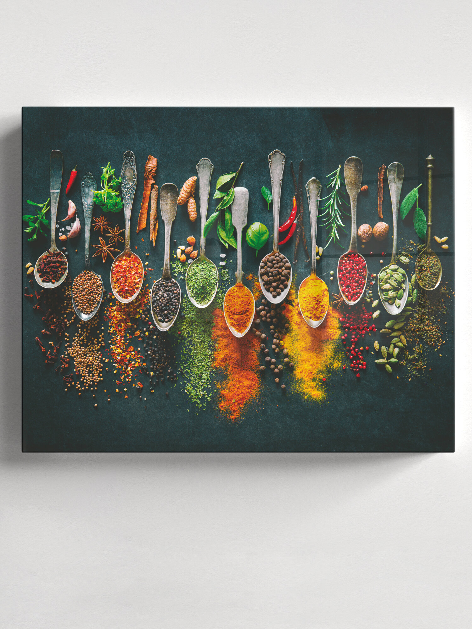 Картина Postermarket "Травы и специи" на стекле, цифровая печать, 40x50 см