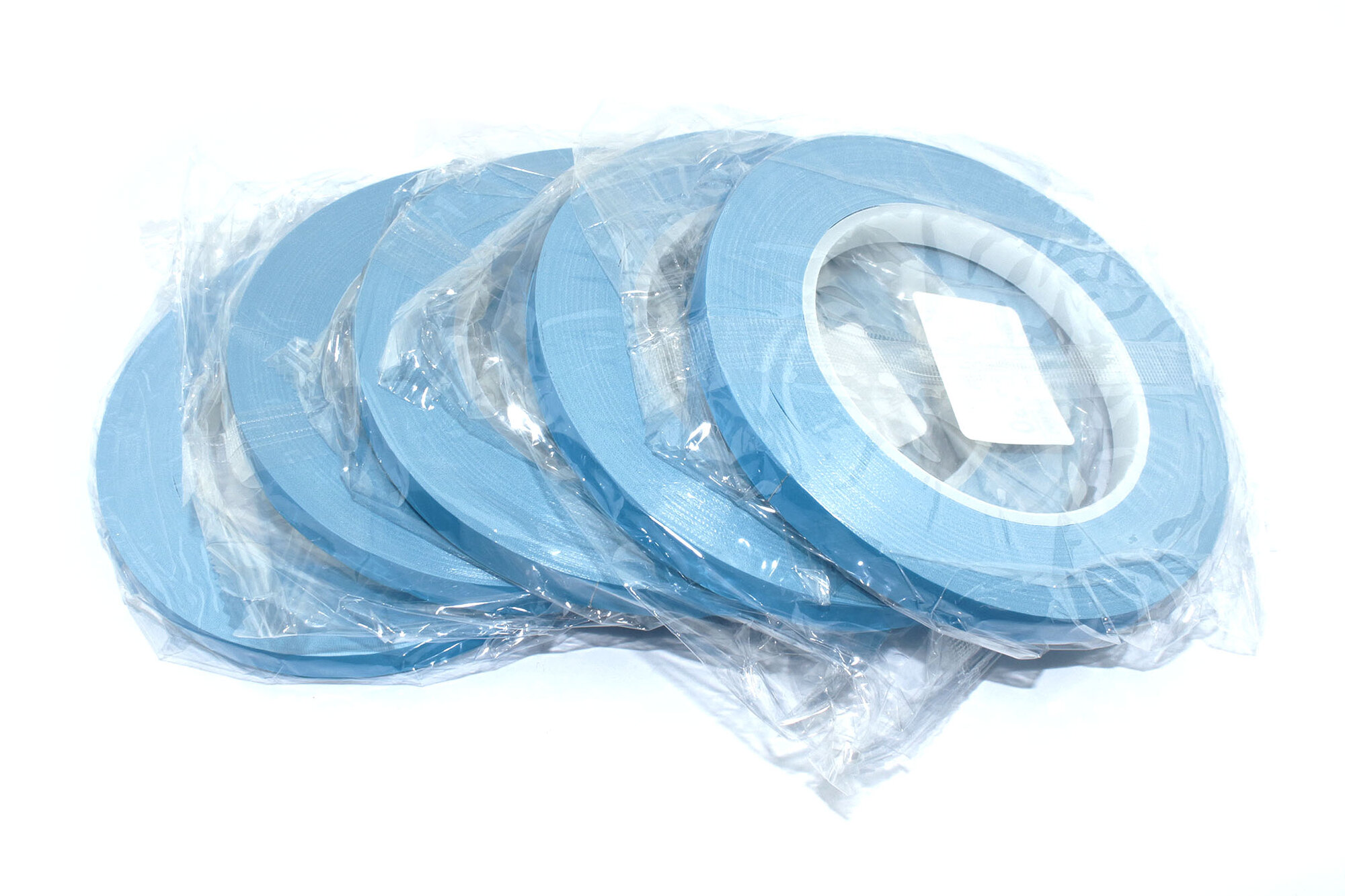 Синий двусторонний термоскотч 10 мм, 50 м 5 шт