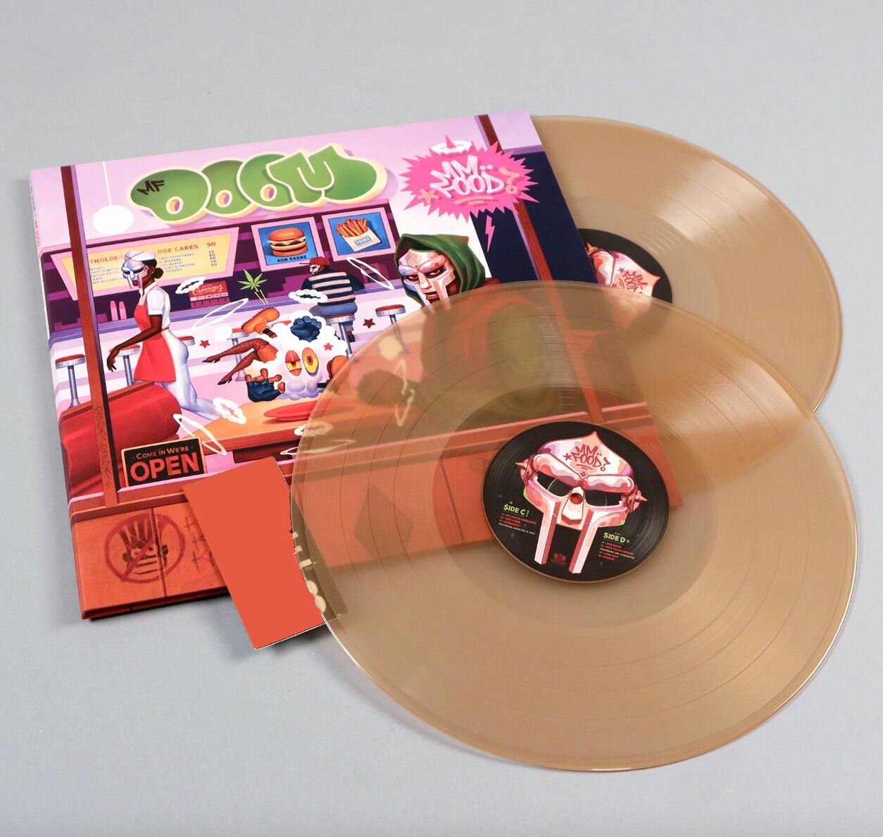 MF Doom - MM. Food (1000шт в мире One Beer 20th Anniversary USA Limited Edition) Цвет: Одно Пиво в Честь Одноименного Хита, Виниловая Пластинка из США с Альтернативной Обложкой