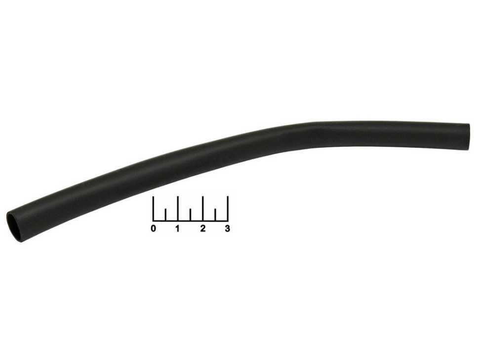 Термоусадочная трубка силиконовая 10мм 20см (черная)