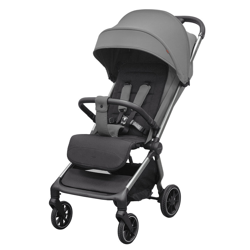 Прогулочная коляска CARRELLO Atom M, летняя, легкая. для путешествий, (Alloy Grey) серый