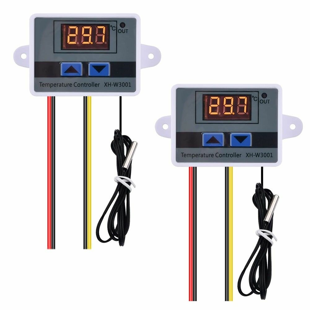 OZ-URJSH Цифровой регулятор температуры 2 шт. с датчиком AC110V-220V термостатический переключатель