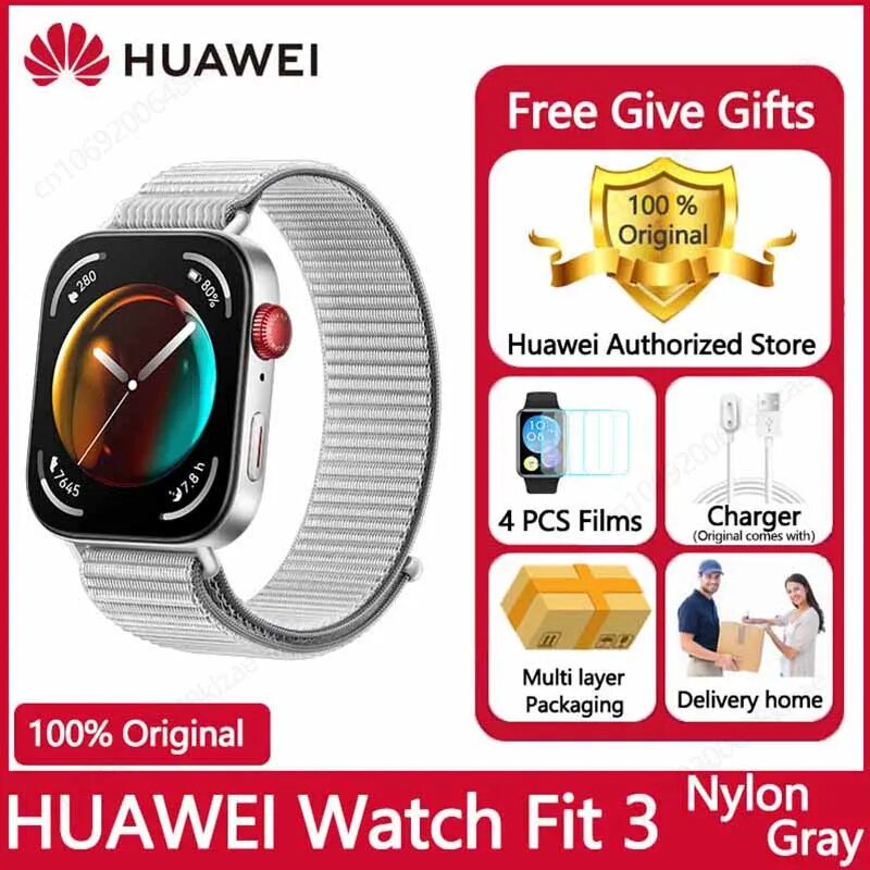 Huawei Watch Fit 3 Nylon Gray