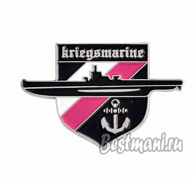 Значок сувенирный подводная лодка Kriegsmarine Германия, значки редкие, памятные коллекционные