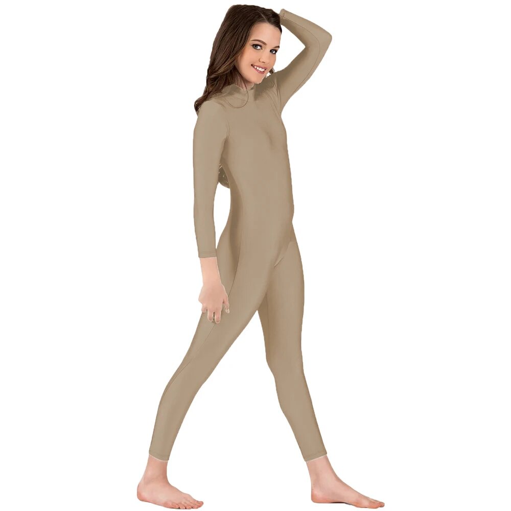 Детский балетный костюм Speerise из спандекса Бежевый, S, Flesh