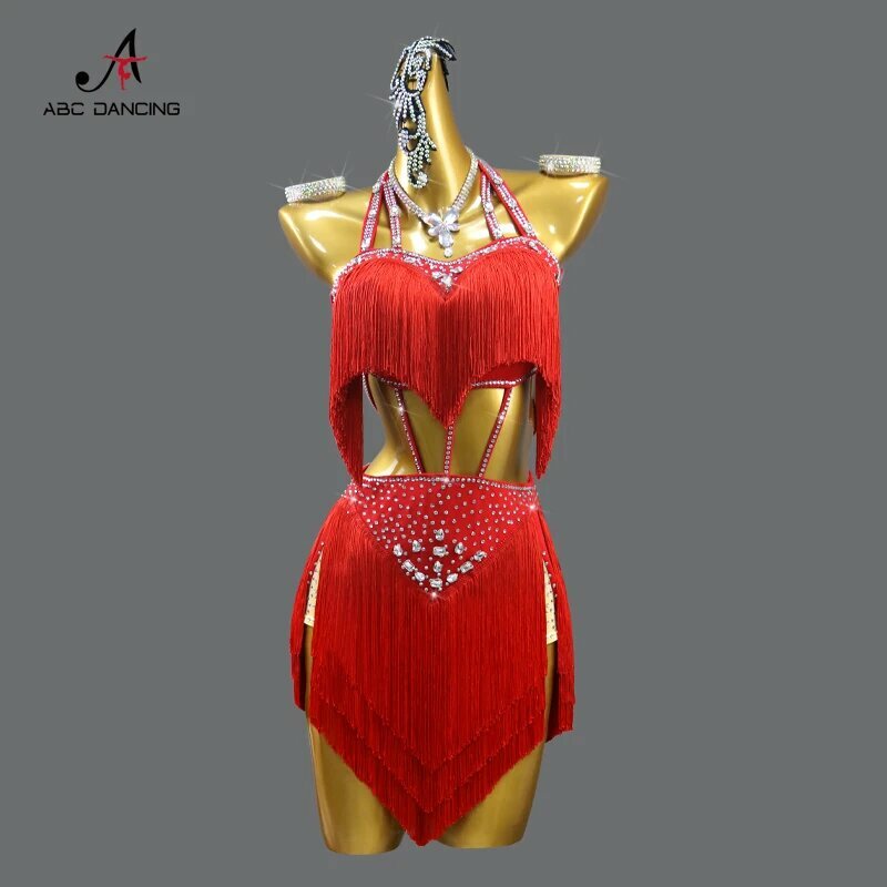 Танцевальный костюм ABC DANCING 2026 для девочки S, Red (No Ornaments)