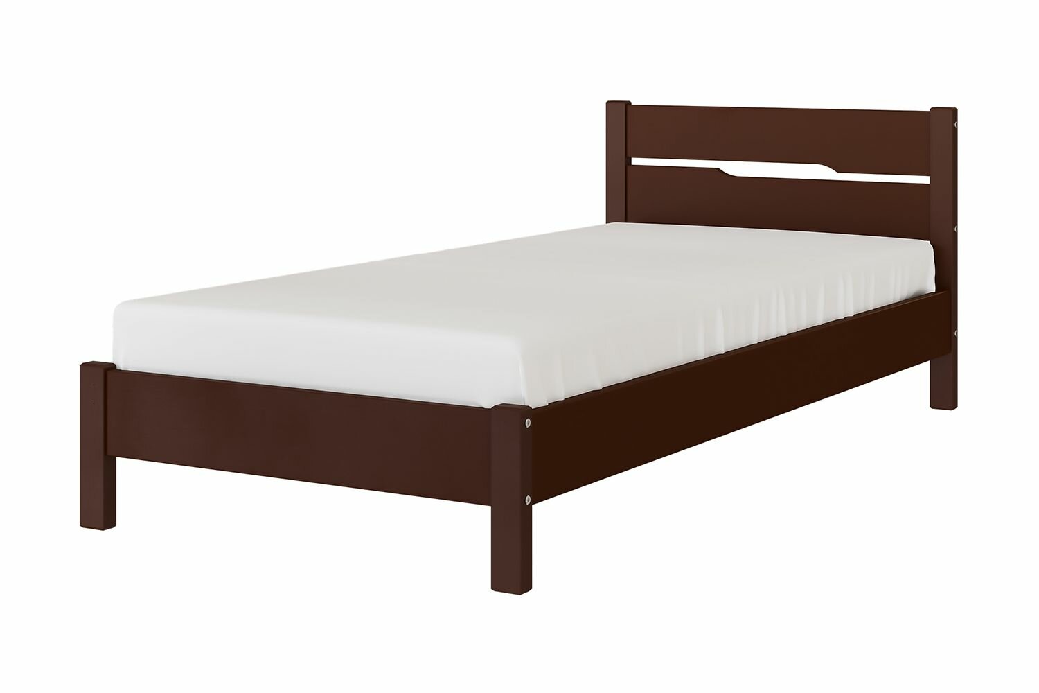 Вероника-5 Кровать Орех 90х200