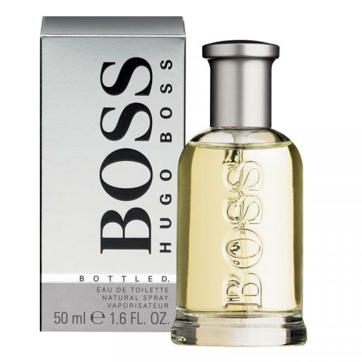 Туалетная вода Boss Bottled HUGO BOSS, мужская, древесно-пряный аромат, 50мл