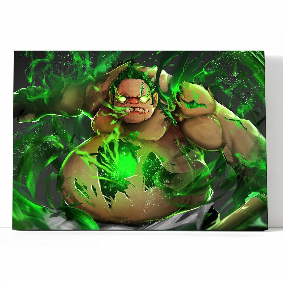 Интерьерная картина на хлопковом холсте/Дота2 Пудж, Dota 2 Pudge