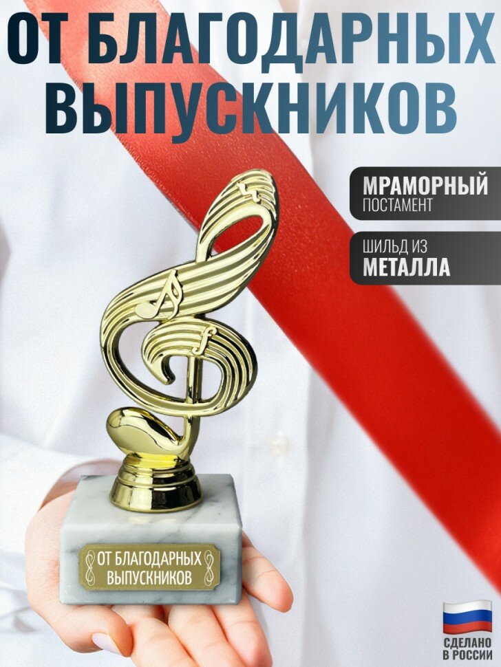 Статуэтка Ключ "От благодарных выпускников" (15 см)