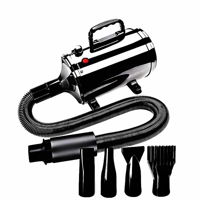 Фен компрессор для собак,2800Вт,4 насадки, Подходит для автомобилей
