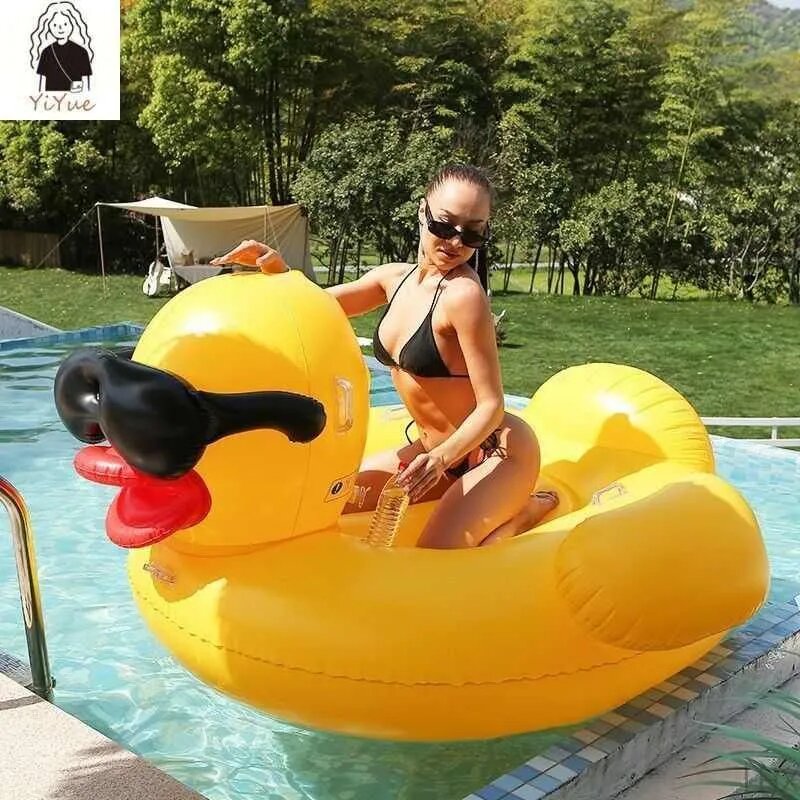 Буксируемый водный аттракцион Солнцезащитные очки big yellow duck Qusheng ПВХ 2-метровый