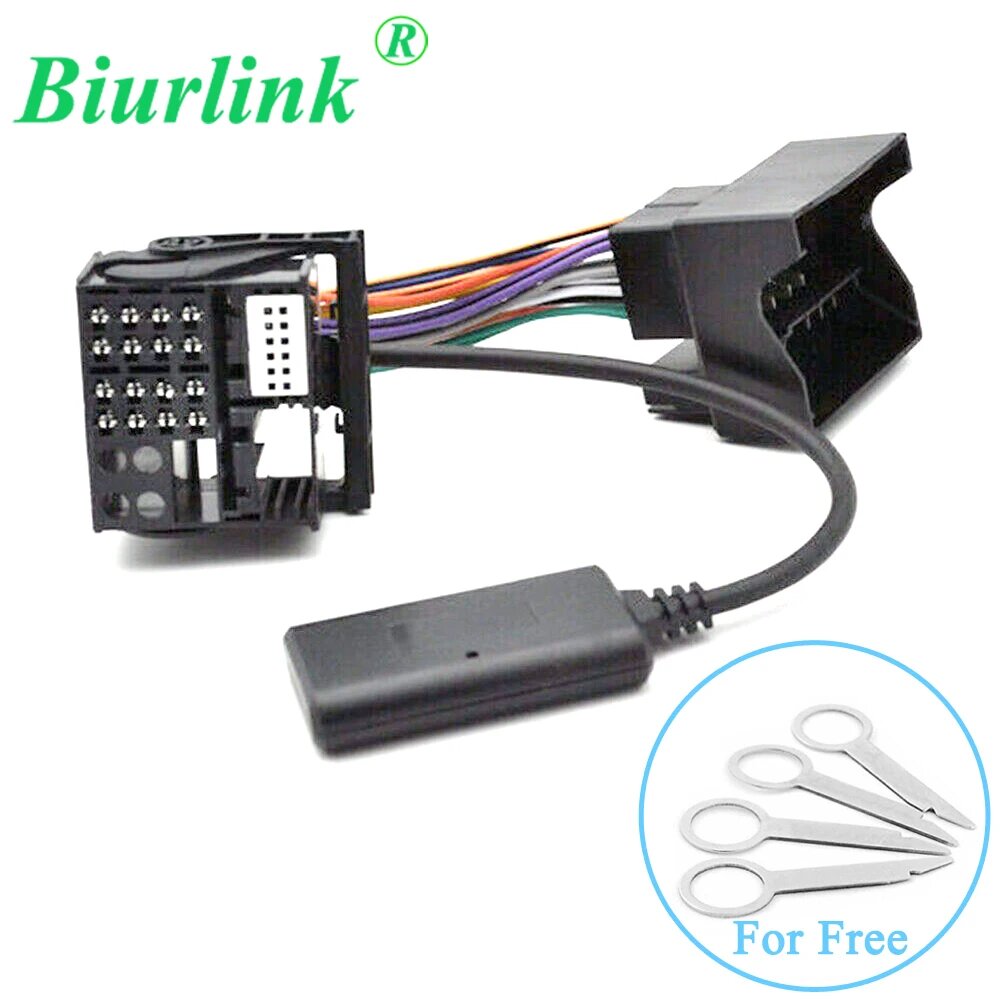 Biurlink 40Pin Quadlock автомобильная стереосистема AUX IN аудио Bluetooth жгут проводов для Volkswagen RCD210 RCD310 RCD510 RNS310 RNS315 RNS510