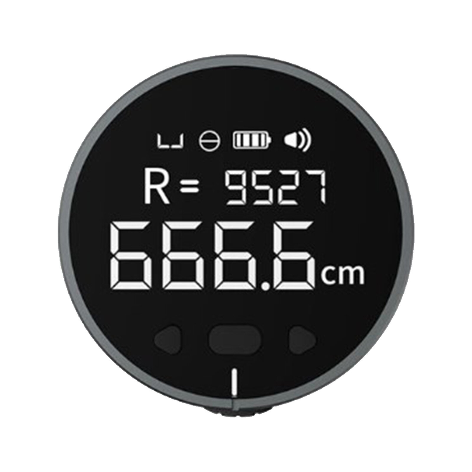 Электронная цифровая рулетка 328ft с LCD-дисплеем, заряжаемая, для измерения плоской, криволинейной поверхности и диаметра, максимальная дальность измерения 99 метров, единицы измерения см, дюймы, футы, материал алюминиевый сплав и силикон, экран 1.8