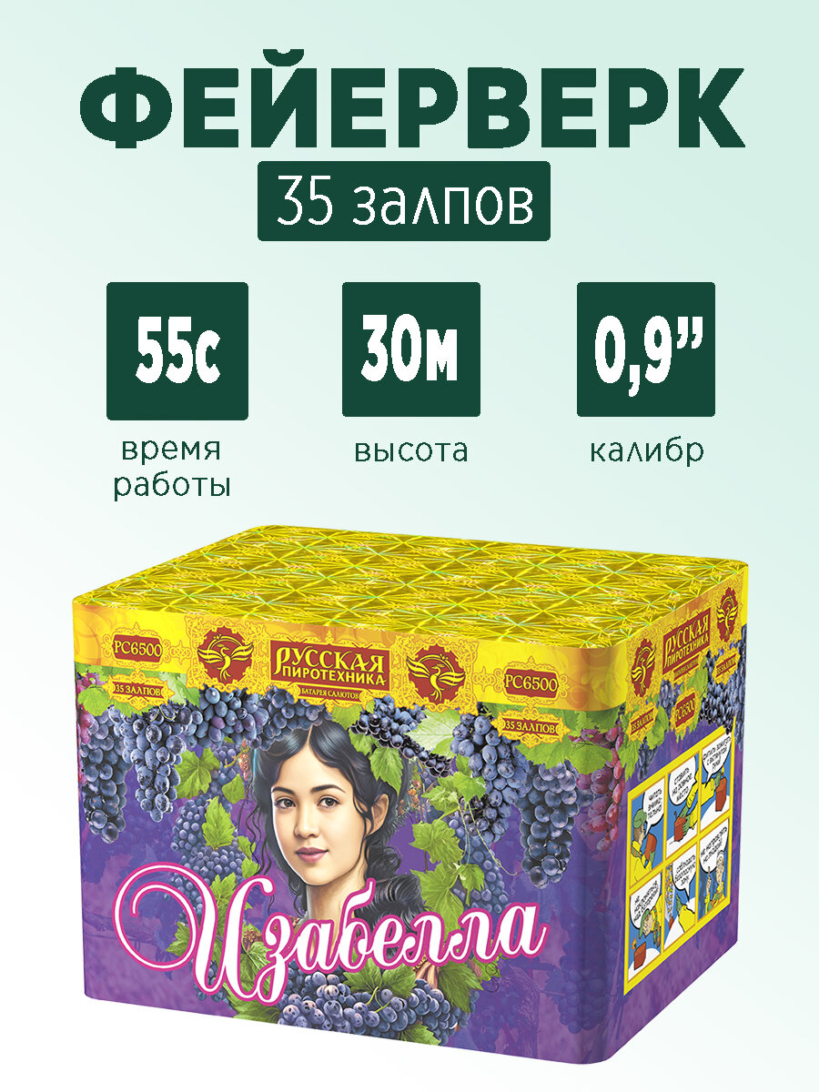 Салют "Изабелла" 35 залпов