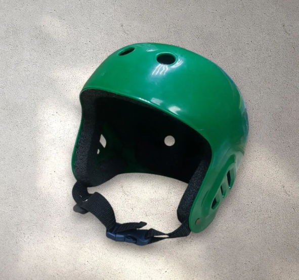 Шлем (каска) для каякинга, для водного туризма "Алтай", цвет зелёный, р-р S, нерегулируемый, защита ушей