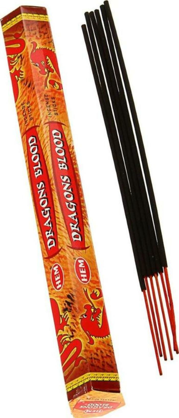 Hem Incense Sticks DRAGONS BLOOD (Благовония кровь дракона, Хем), уп. 20 палочек.