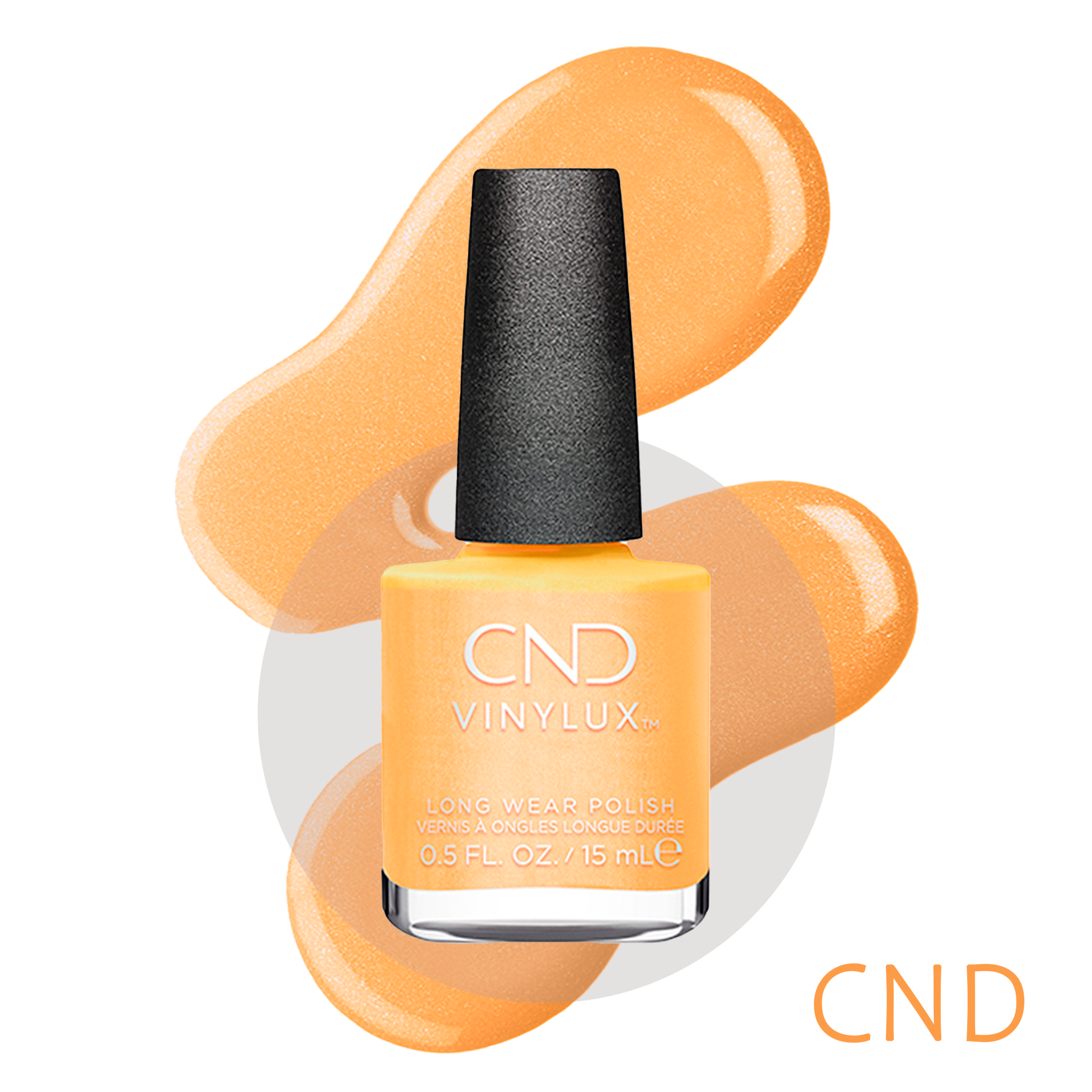 Лак для ногтей CND Vinylux №445 "Sundial It Up", глянцевое покрытие, солнечные бархатцы , 15 мл