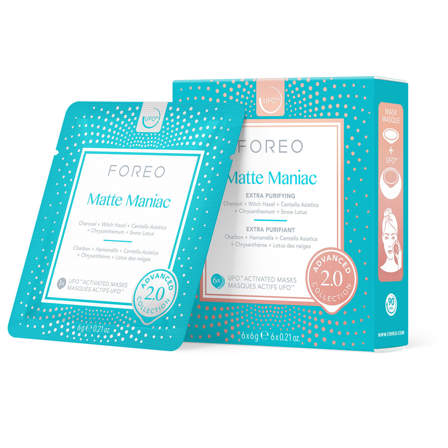 FOREO Маска для лица для комбинированной кожи Matte Maniac UFO