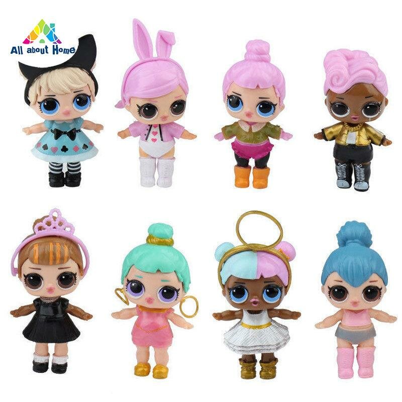 8 шт./компл. куклы LOL Surprise 7-слойная серия для детей, детские игрушки, подарки, пластиковая коллекция