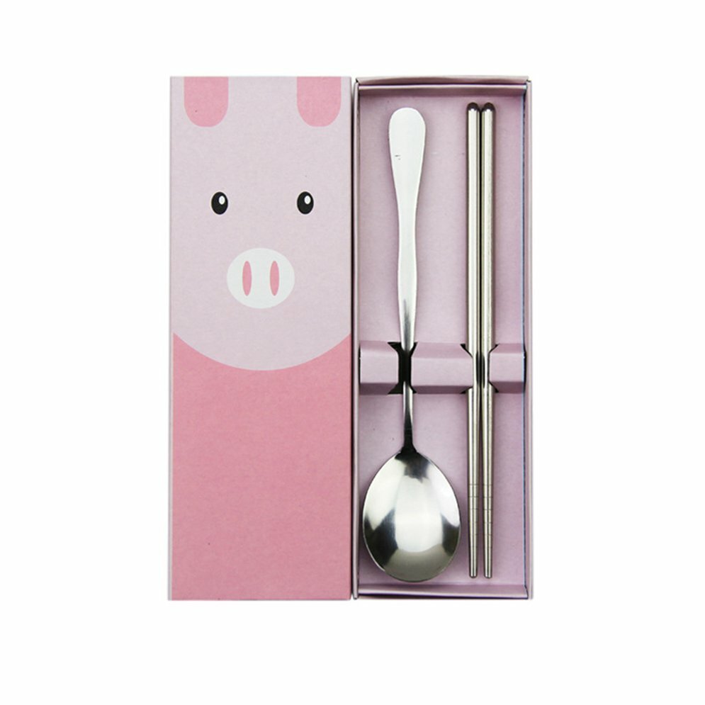 Lala 2 шт./комплект практичный дизайн нержавеющая сталь дети взрослые ложки палочки для еды столовые приборы удобная домашняя посуда