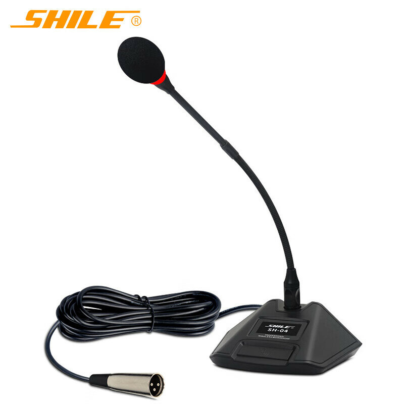 SHILE SH-04 Wired Conference Microphone, Condenser Gooseneck Microphone, for Podium Use, Wired Conference Microphone
