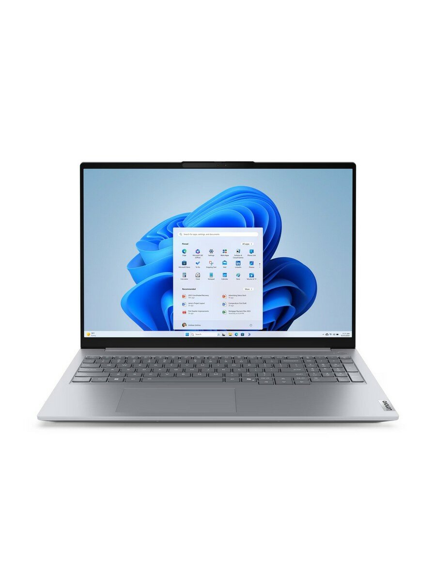 Ноутбук 16" IPS WUXGA LENOVO ThinkBook 16 G8 IRL grey (Core 5 210H/16Gb/512Gb SSD/VGA int/FP/noOS) ((21SH0049GQ))