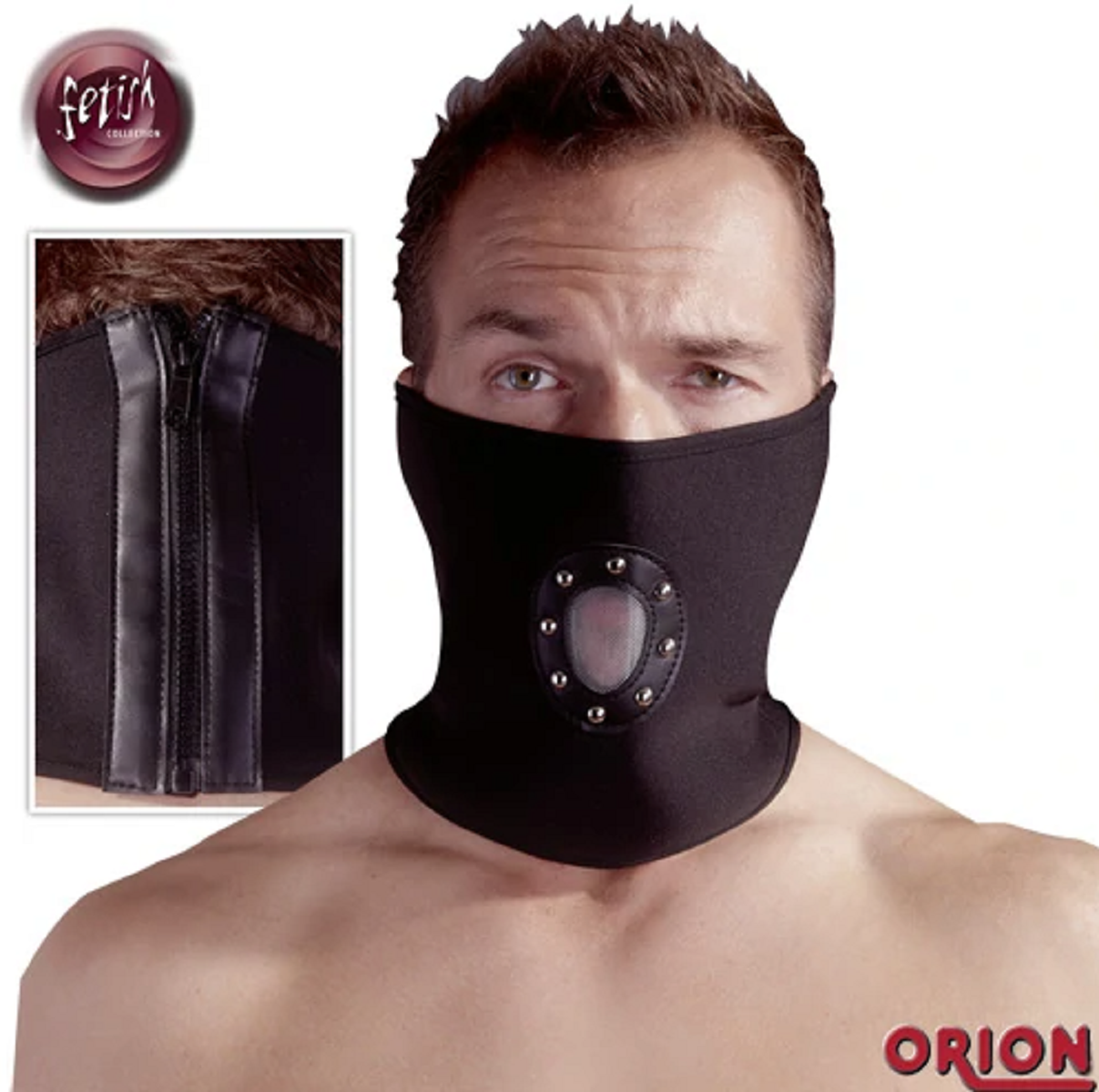 Маска кляп ORION Neopren Mundfessel, унисекс, текстиль, черная