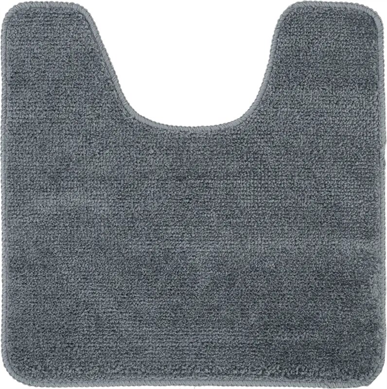 Коврик для туалета Swensa Presto микрофибра 50x50 см цвет графитовый