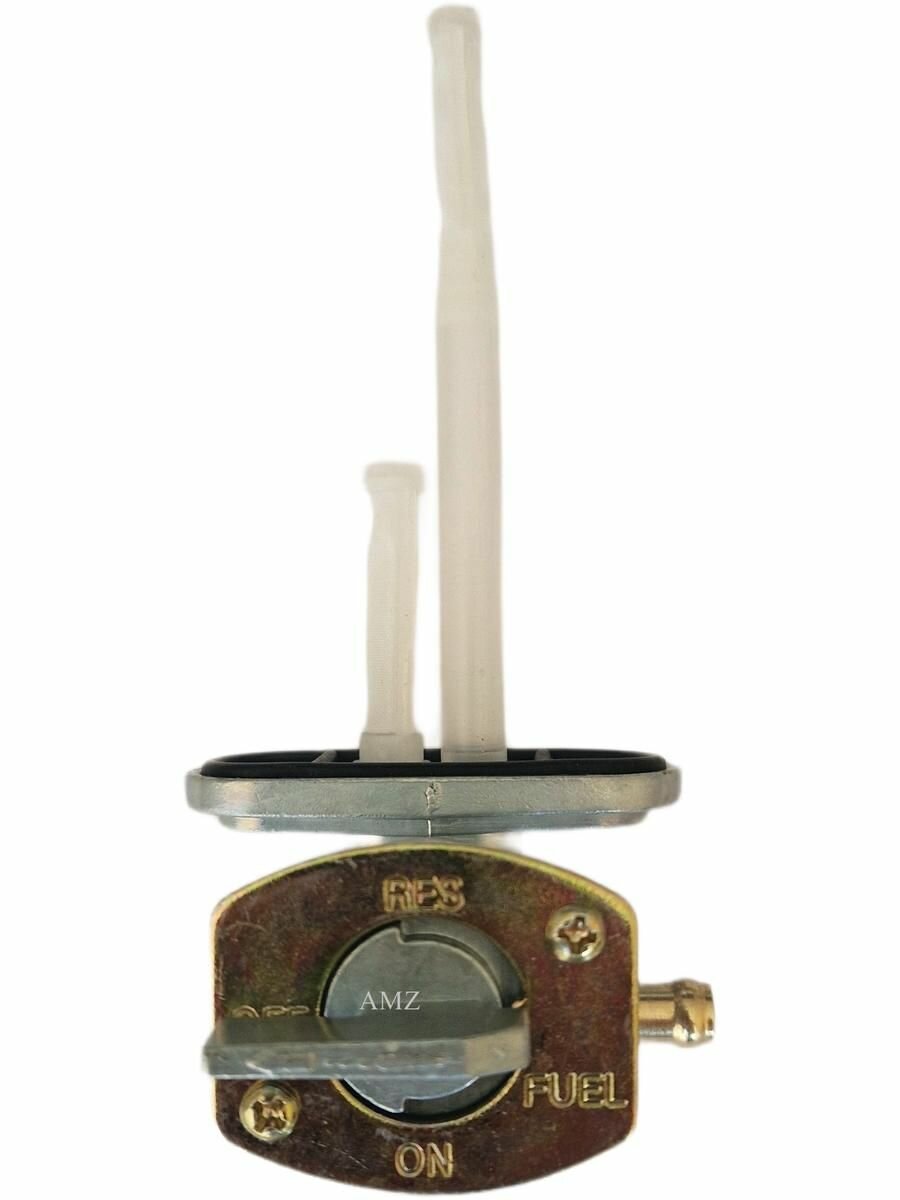 Кран (бензокран) топливного бака для питбайка/мотоцикла (выносной) универсальный, под 2 болта