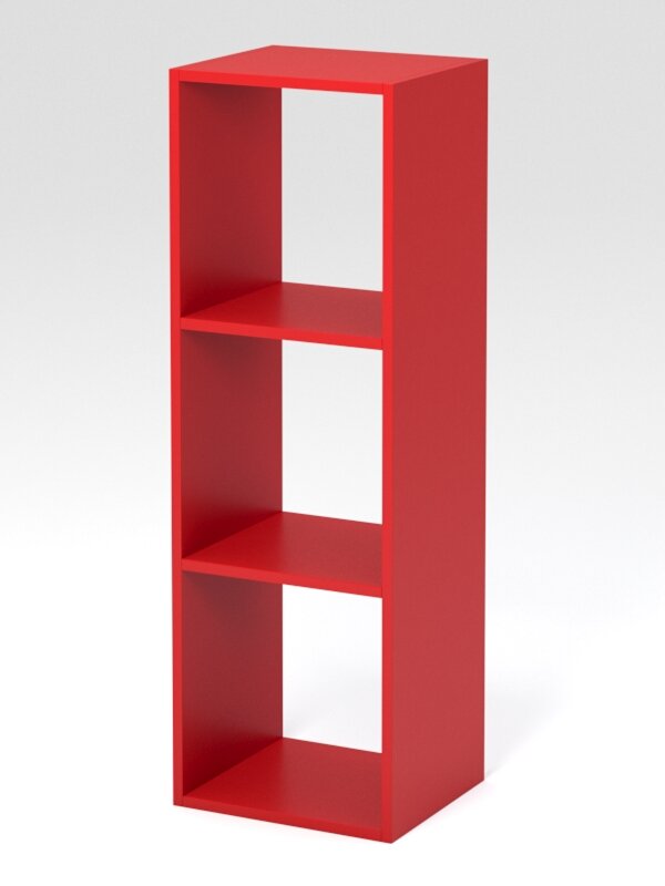 Стеллаж "KUB" №6, Красный. Производитель товара - компания Westcom.