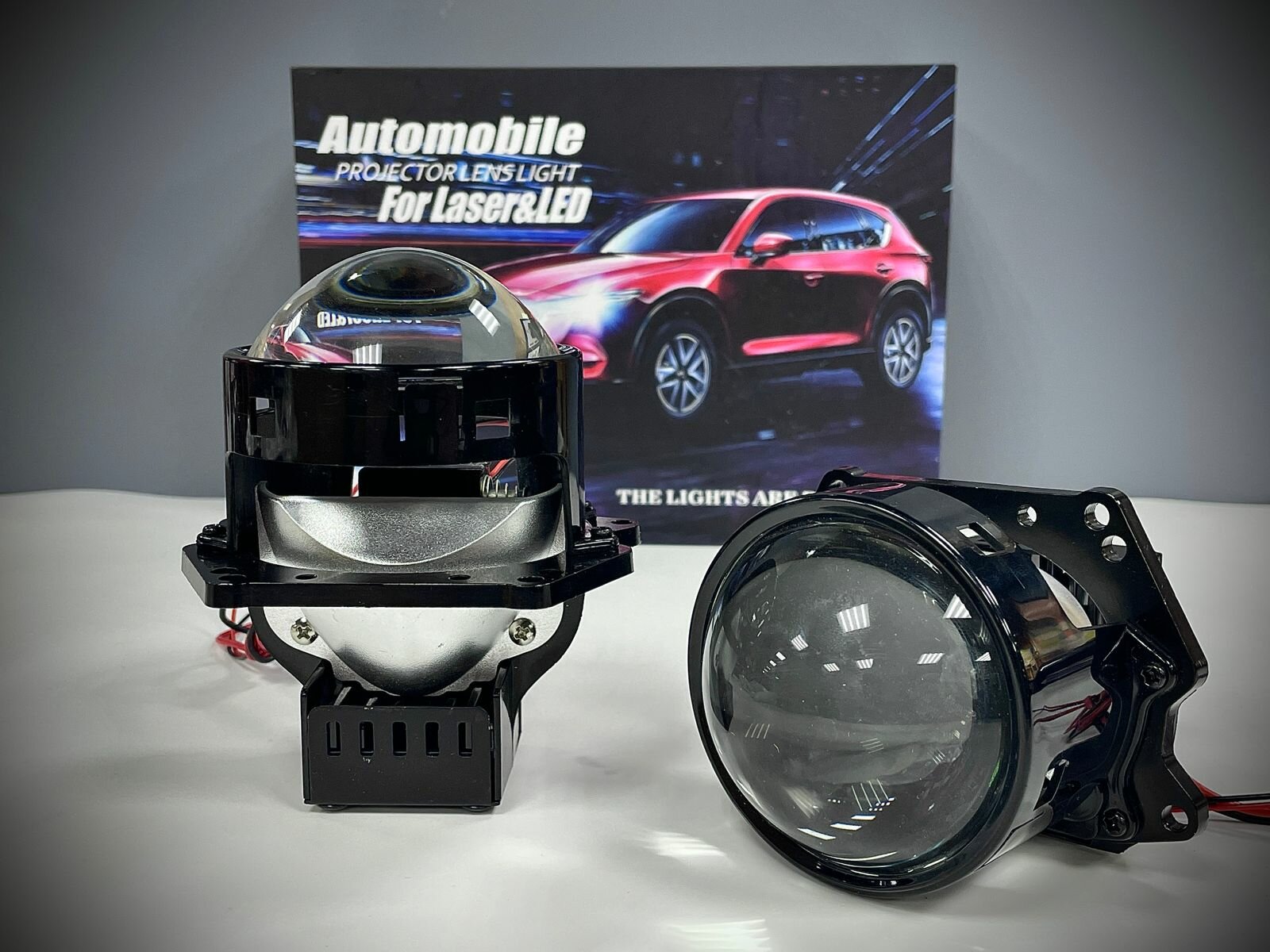 Би лед линзы для BMW X6 E71 2006-2014 / Светодиодные линз на БМВ