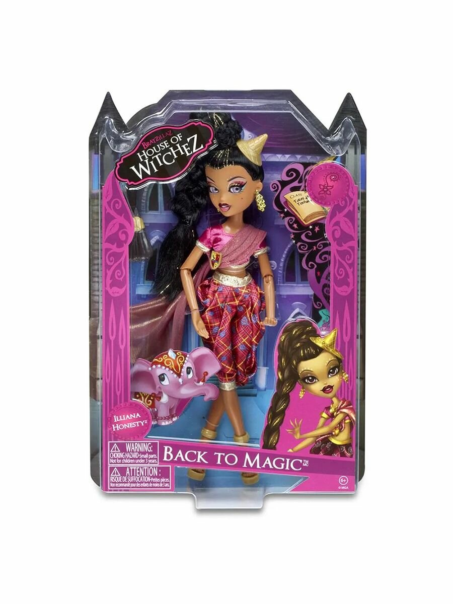 MGA Bratzillaz house of witchez Back To Magic Illiana Honesty Братц Модная кукла-ведьма, С одеждой и аксессуарами, Подходит для детей старше 6 лет