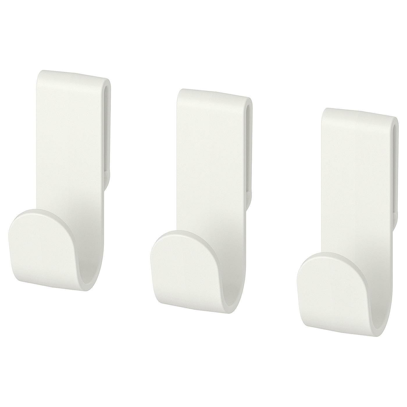 HJALPA IKEA 505.055.16 Крючки 3 шт. металл белый