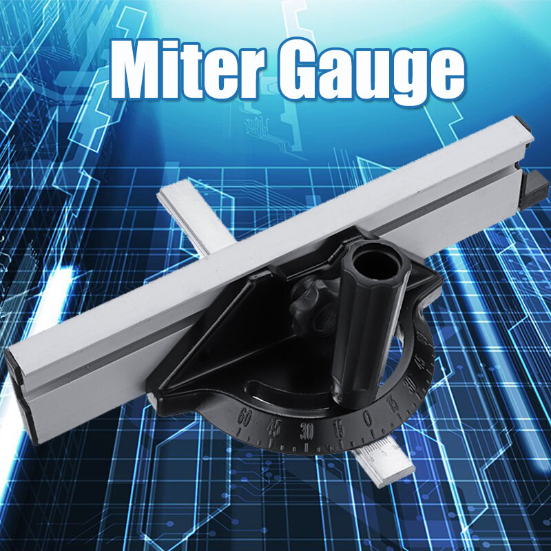 Полезные инструменты Угломер для настольной пилы/фрезерного станка, аксессуары для пиления, линейка, инструменты для самостоятельной деревообработки (25*1,7*5,6 см)