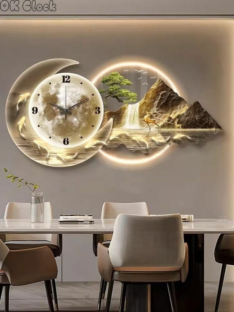 Классический пульт дистанционного управления настенные часы, тихий, со светом/Полиметилметакрилат